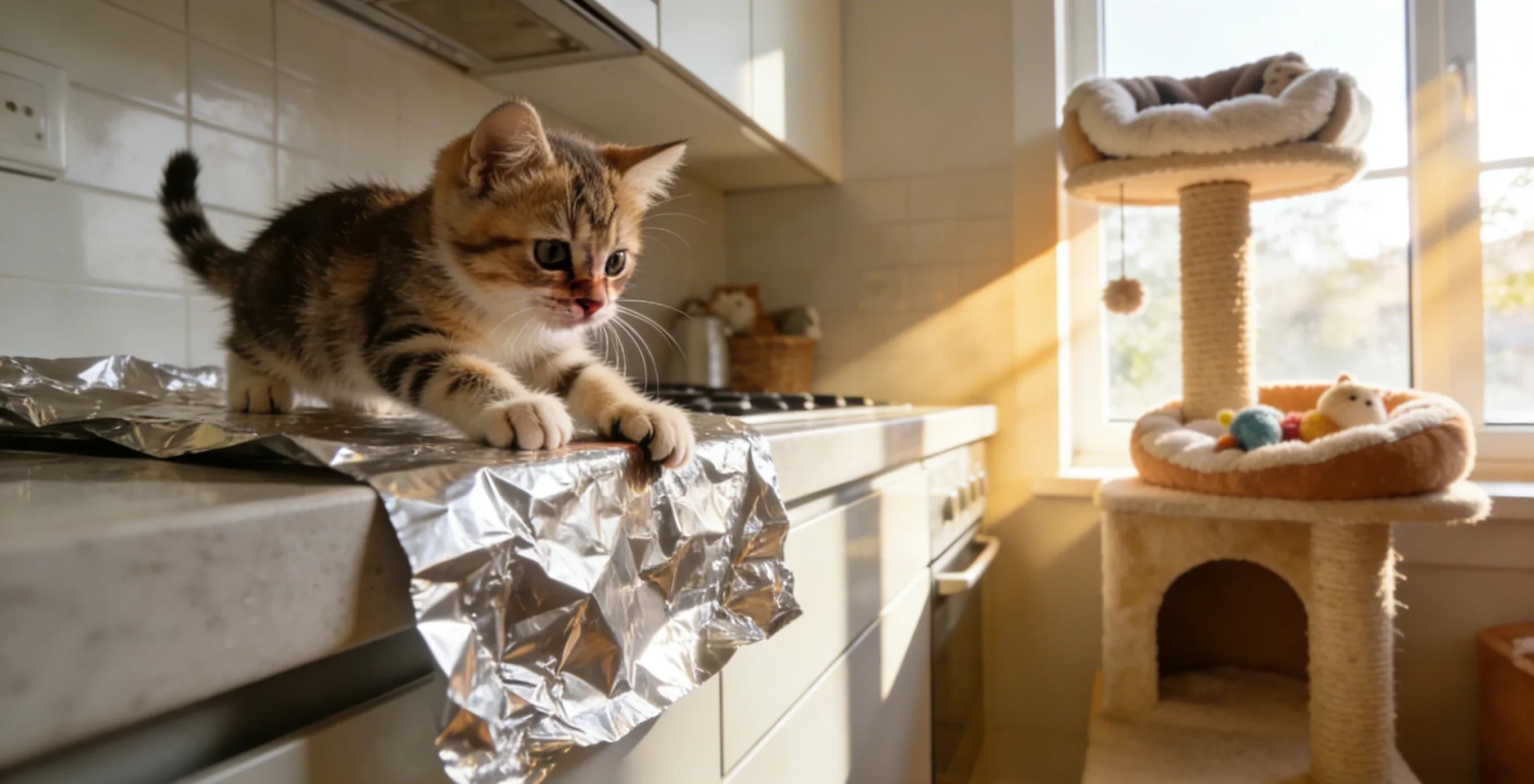 How to Keep Cats Off Counters Naturally & Kitten Proof Your Home – acathat